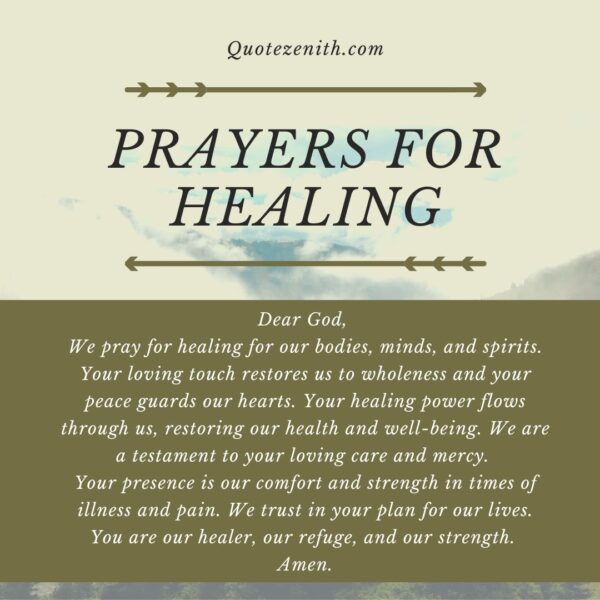 46+ Strength Full Prayers For Healing Souls